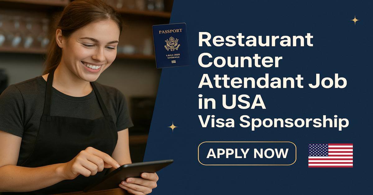Restaurant Counter Attendant Job in USA Visa Sponsorship