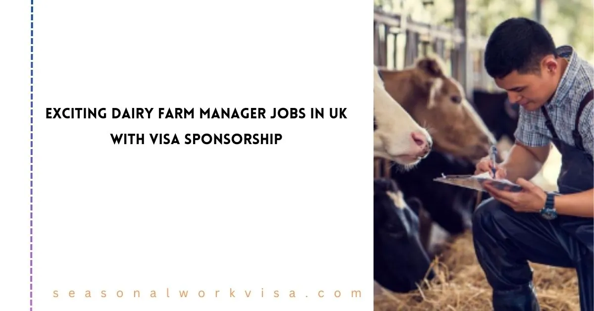 Exciting Dairy Farm Manager Jobs in UK with Visa Sponsorship