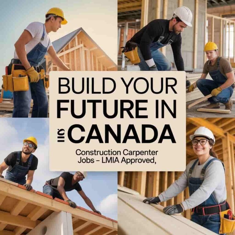 Construction Carpenter Jobs in Canada with LMIA 2026