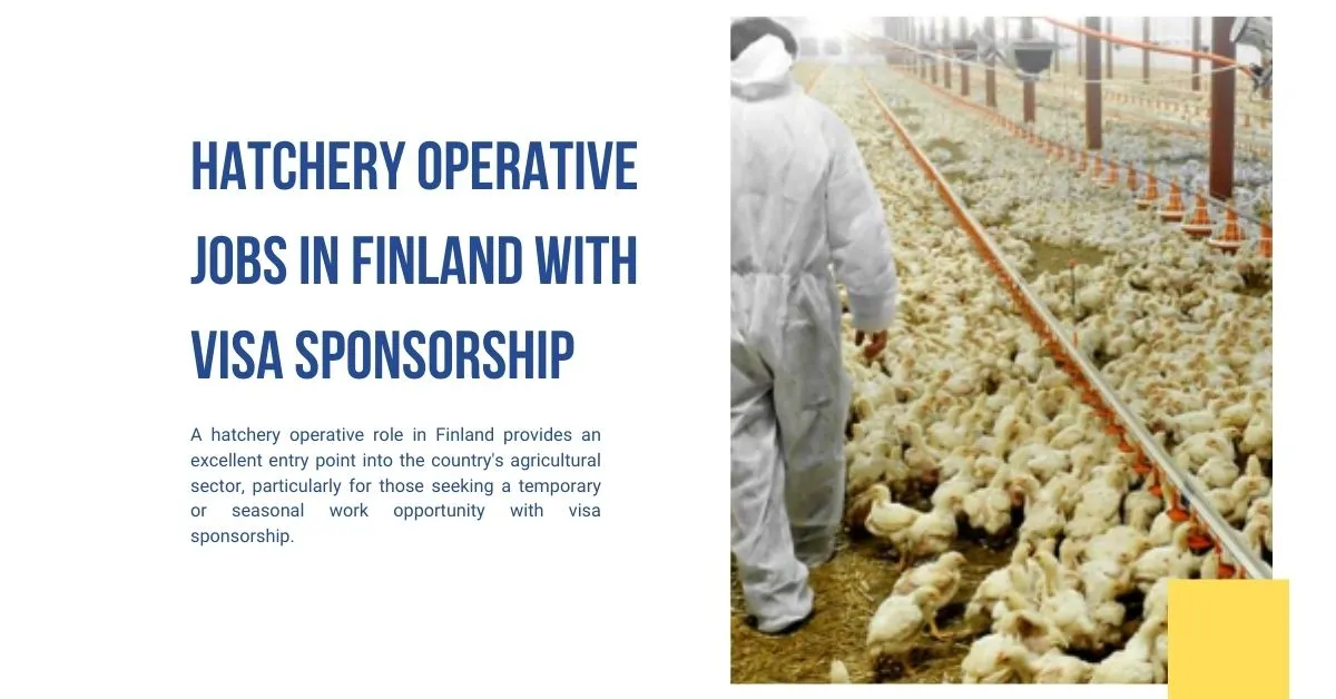 Hatchery Operative Jobs in Finland With Visa Sponsorship