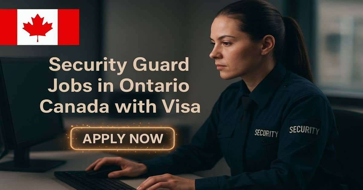 Security Guard Jobs in Ontario Canada with Visa 2026
