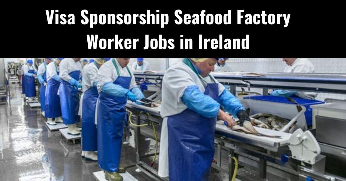 Visa Sponsorship Seafood Factory Worker Jobs in Ireland 2026