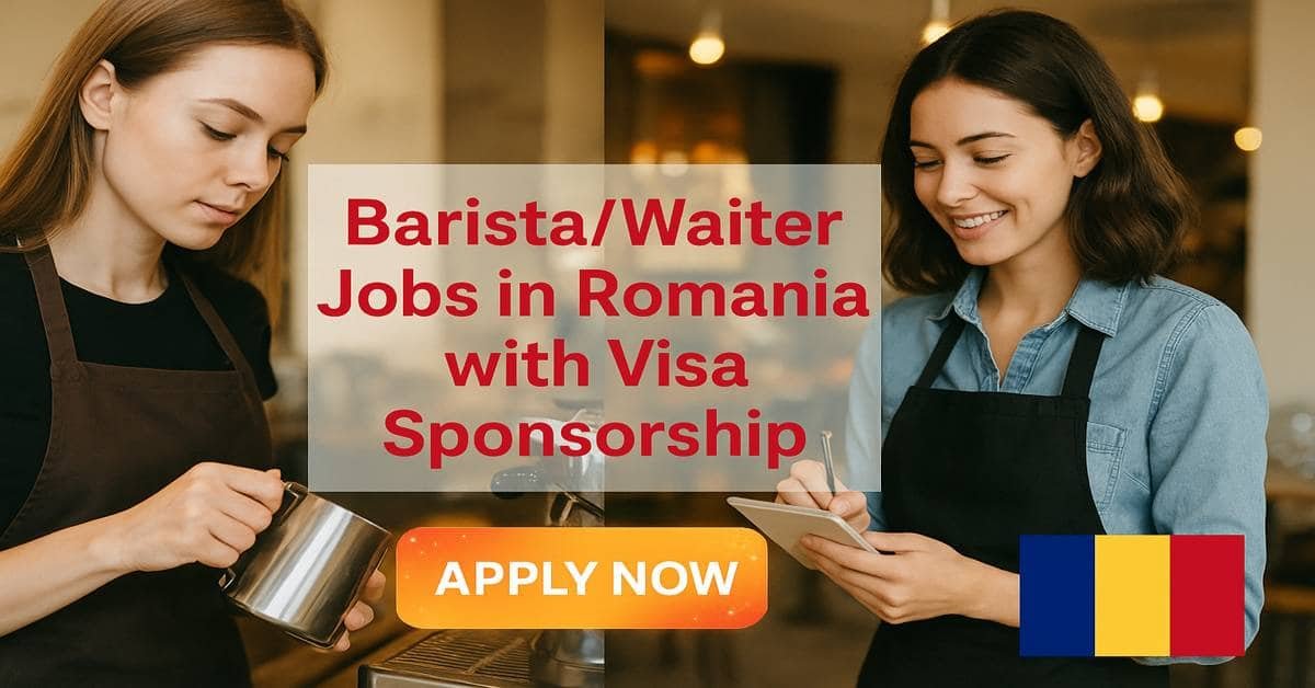 Barista/Waiter Jobs in Romania with Visa Sponsorship 2026