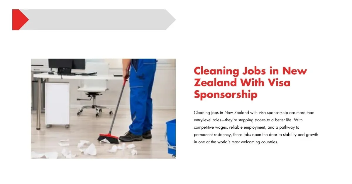 Cleaning Jobs in New Zealand With Visa Sponsorship