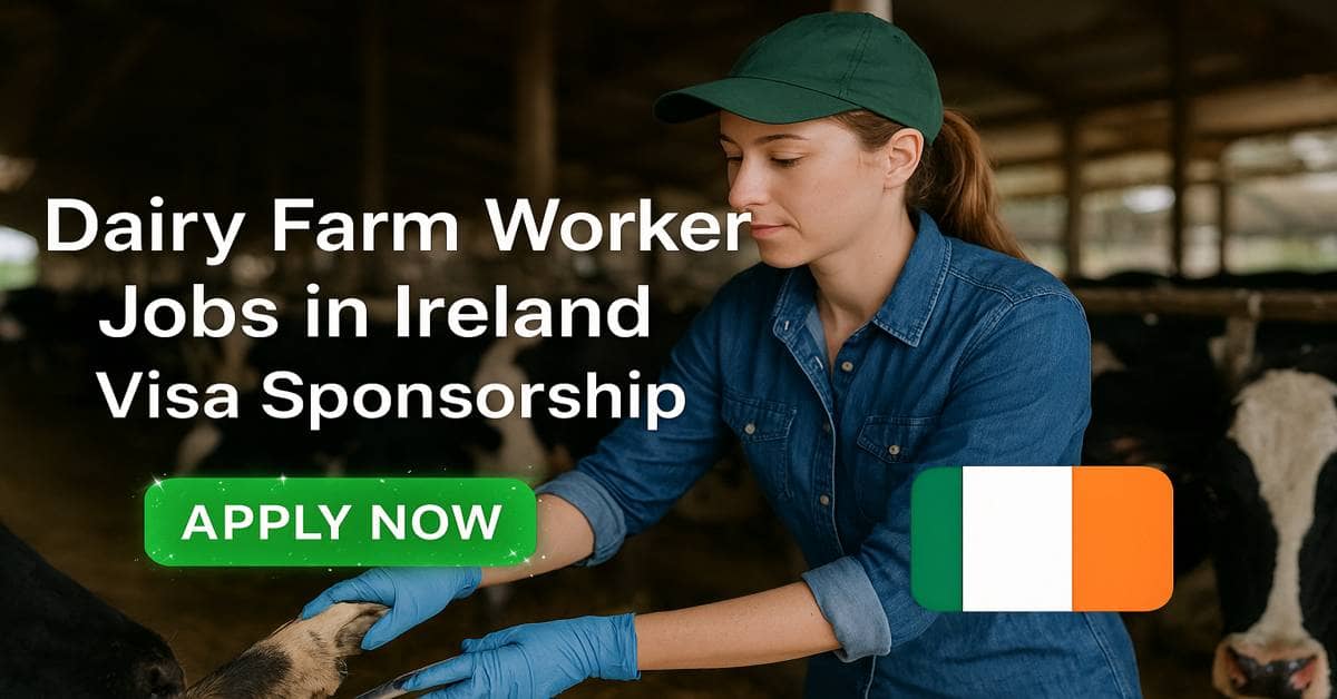 Dairy Farm Worker Jobs in Ireland Visa Sponsorship 2026