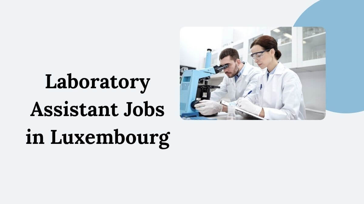 Laboratory Assistant Jobs in Luxembourg 2026