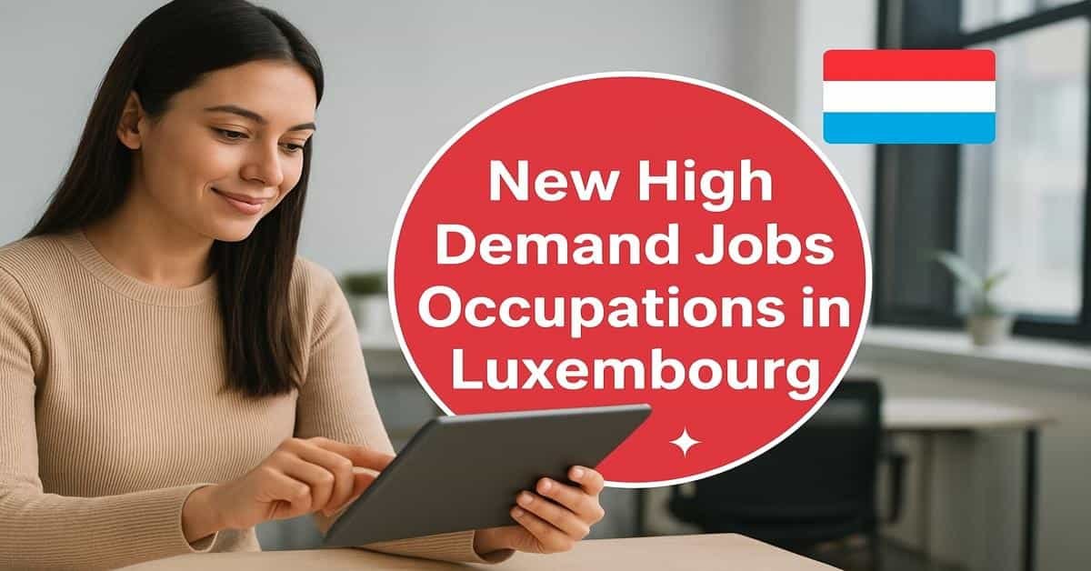 New High Demand Jobs Occupations in Luxembourg 2026