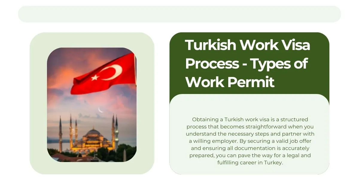 Turkish Work Visa Process 2025 - Types of Work Permit