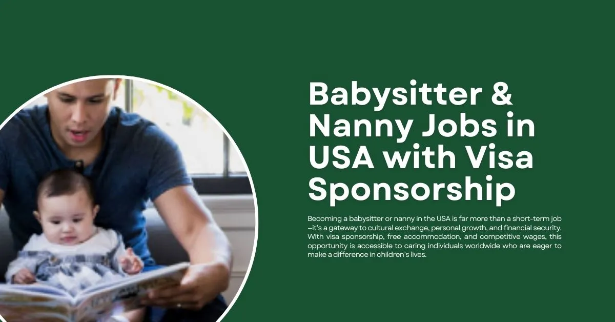 Babysitter & Nanny Jobs in USA with Visa Sponsorship 2026