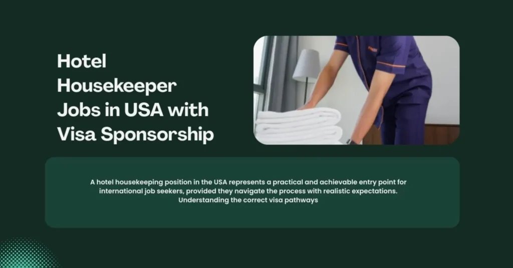 Hotel Housekeeper Jobs in USA with Visa Sponsorship 2026