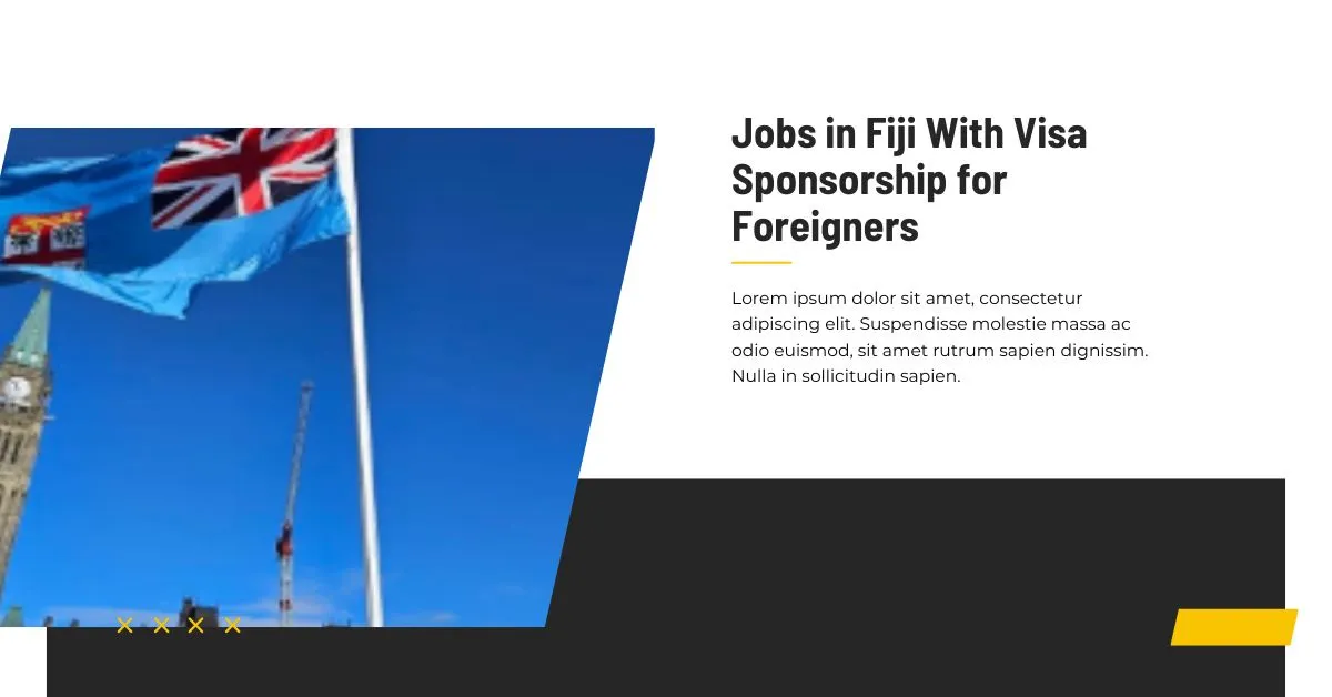 Jobs in Fiji With Visa Sponsorship for Foreigners