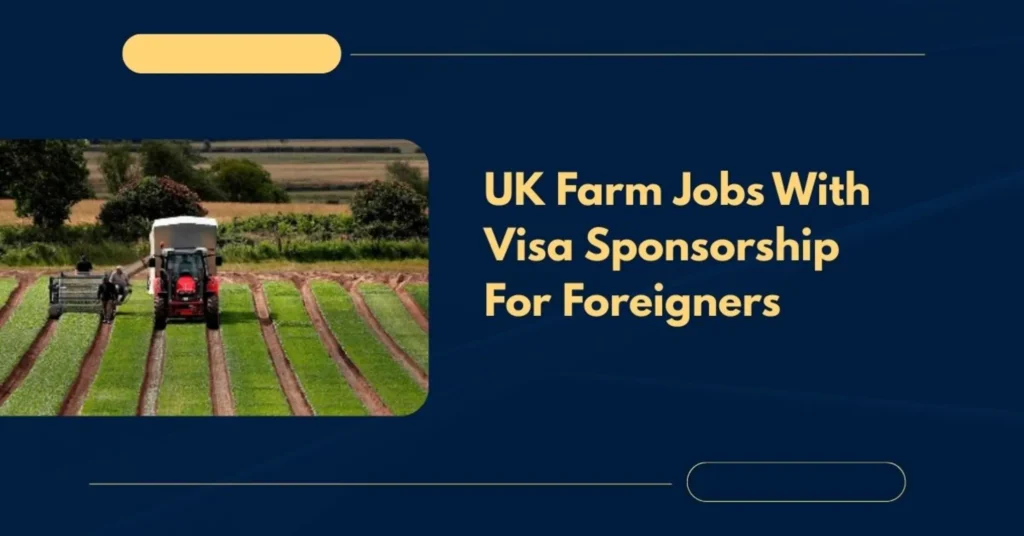 UK Farm Jobs With Visa Sponsorship For Foreigners
