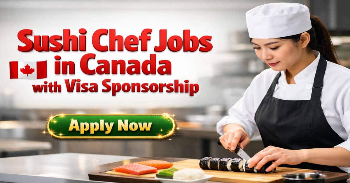 Sushi Chef Jobs in Canada with Visa Sponsorship 2026