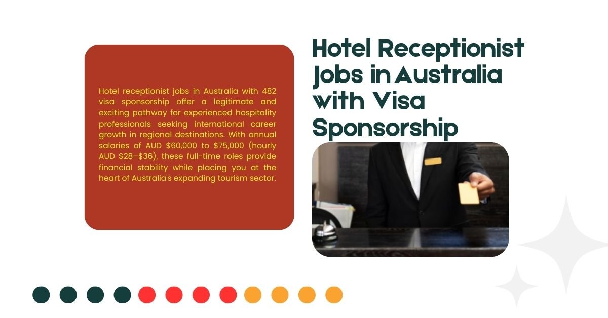 Hotel Receptionist Jobs in Australia with Visa Sponsorship