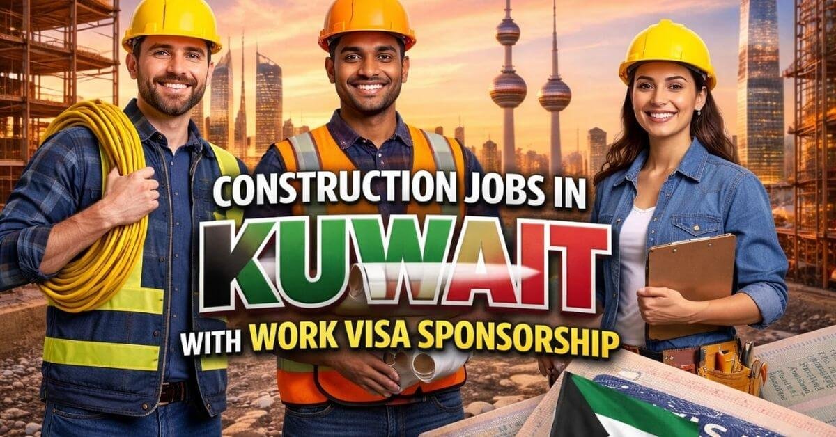 Construction Jobs in Kuwait with Work Visa Sponsorship 2026