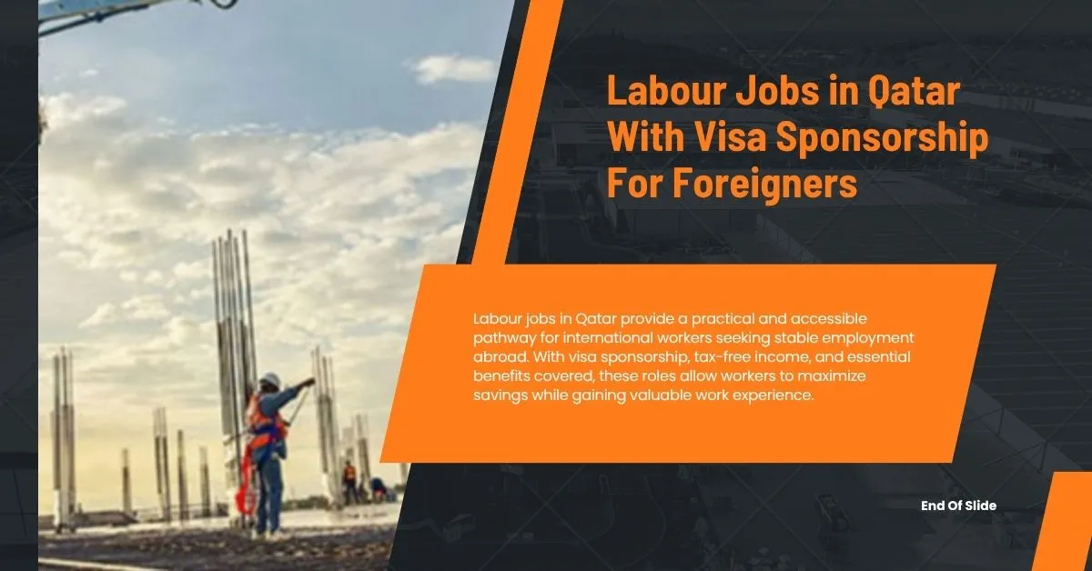 Labour Jobs in Qatar With Visa Sponsorship For Foreigners