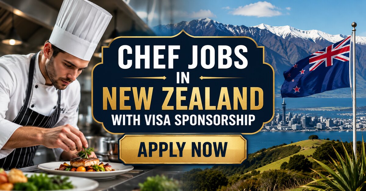 Chef Jobs in New Zealand with Visa Sponsorship 2026