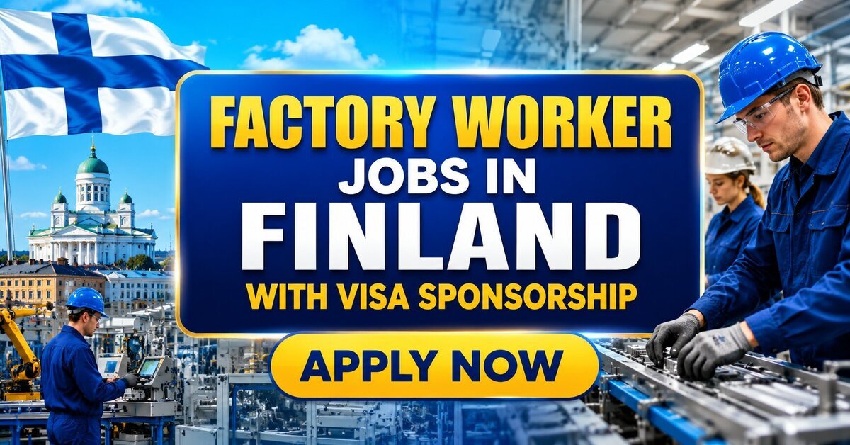 Factory Worker Jobs in Finland with Visa Sponsorship 2026